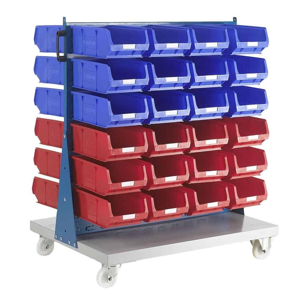 Double Sided Trolley With 48 TC4 Bins – StorageNStuff