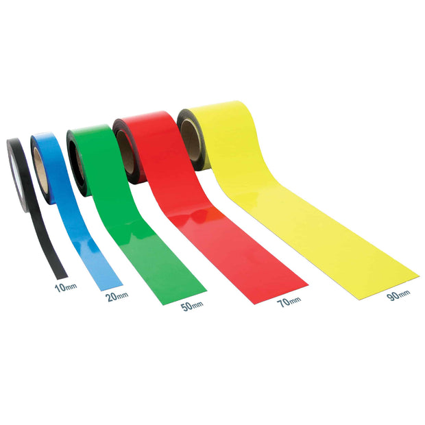 Magnetic Easy Wipe Racking Strip Blue - Storage N Stuff