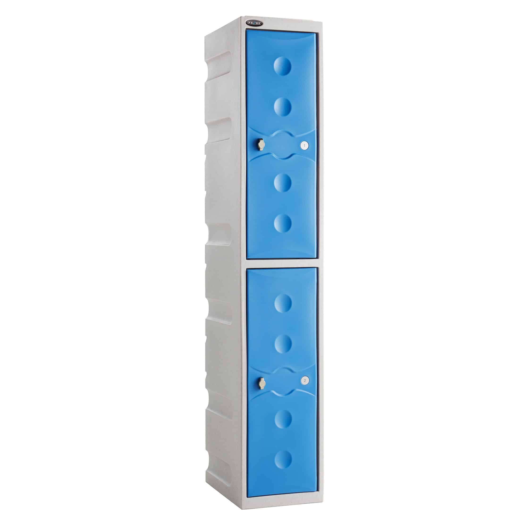 Plastic Waterproof 2 Door Lockers - Free Delivery | Storage N Stuff ...