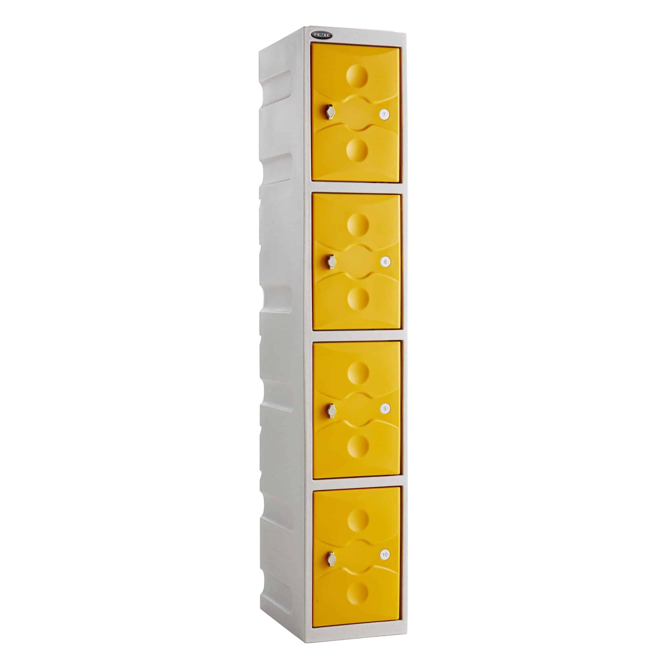 Plastic Waterproof 4 Door Lockers - Free Delivery | Storage N Stuff ...