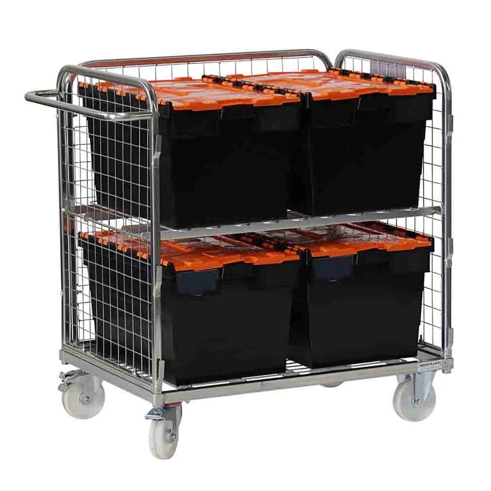 Three Sided Compact Picking Trolley - Storage N Stuff – StorageNStuff